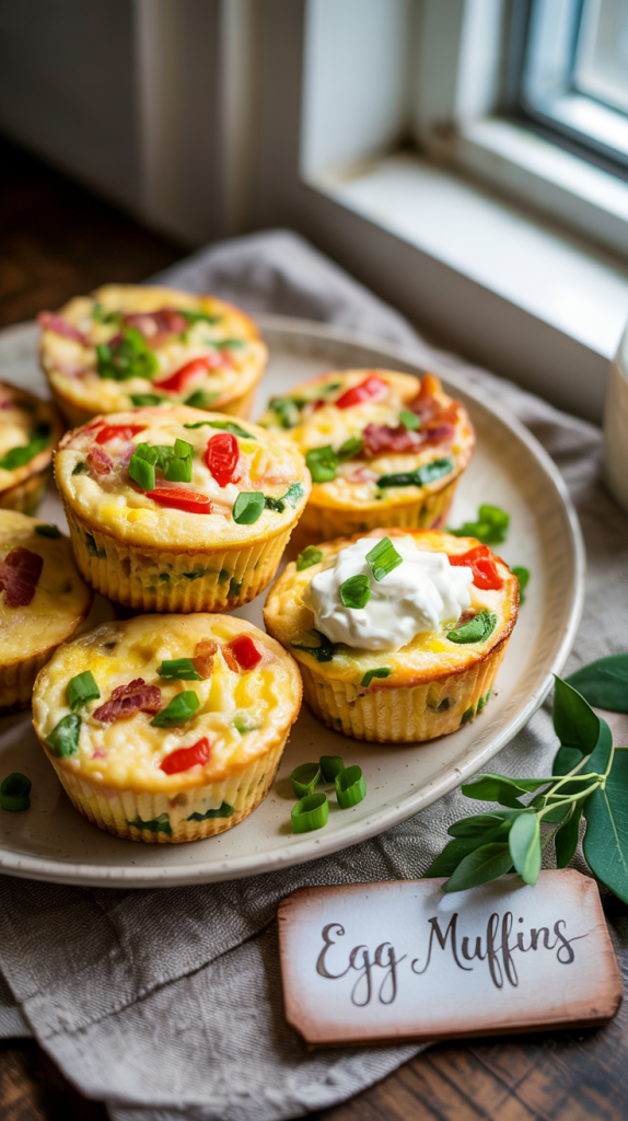 Savory Mornings Made Easy: Egg Muffins with Cottage Cheese Delight